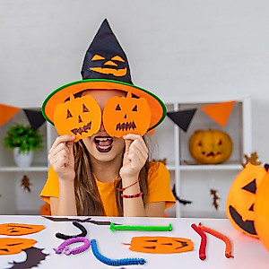 Jofan 24 Pack Halloween Stretchy String Fidget Sensory Toys for Kids Boys Girls Halloween Party Favors Halloween Treat Bags Gifts
