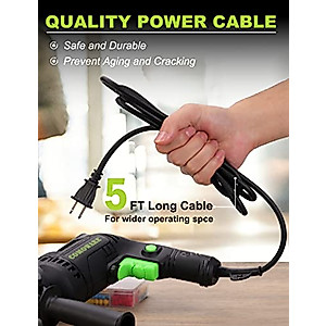 COMOWARE Hammer Drills for Concrete, 1/2 In. Corded Drill, Hammer Drill, Variable Speed 0-3000RPM, Max 48000BPM, Hammer & Drill 2-in-1 Concrete Drill, 6.5 Amp Power Hammer Drills with 10 Masonry Bits