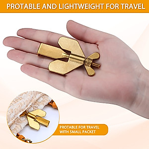 Hotop Door Lock 3 in 1 Door Lock for Travel Door Security Door Locks Devices for Additional and Privacy Safety Door Lock Security Devices for Home Hotel School Apartment College (1 Pcs) Gold