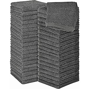 Simpli-Magic Cotton Washcloths, Pack of 48, 12” x 12”