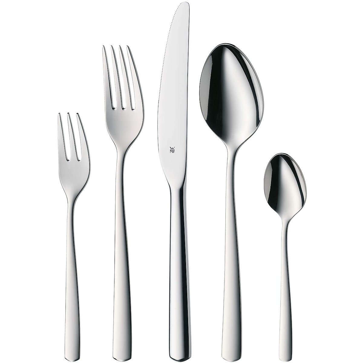 WMF Cutlery Set 30-Pieces for 6 Persons Boston Cromargan 18/10 Stainless Steel Brushed
