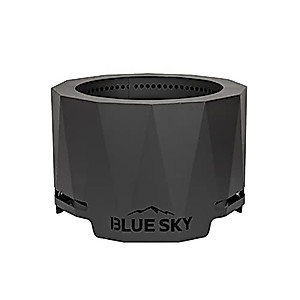Blue Sky Outdoor Living Blue Sky Outdoor Living 24” Steel Peak Patio Smokeless Fire Pit, Firewood and/or Wood Pellet Burning