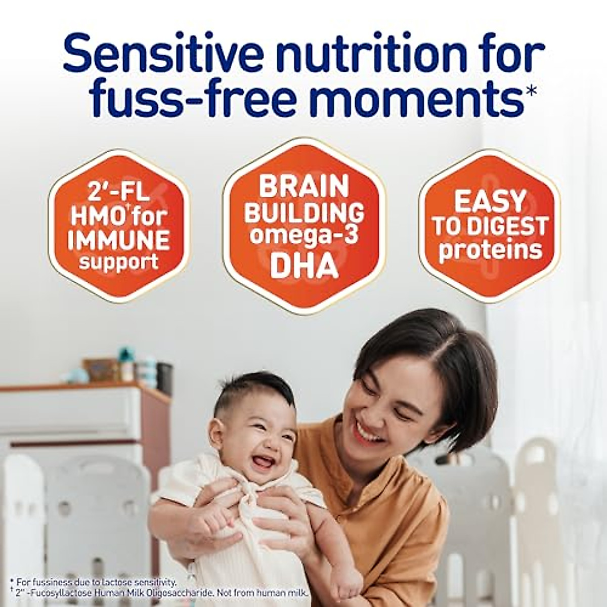 Enfamil Sensitive Baby Formula with DHA, Iron & Prebiotics to help support Brain & Immune Support. Lactose Sensitivity Infant Formula Inspired by Breast Milk, Non-GMO, Powder Refill Box, 29.4 Oz