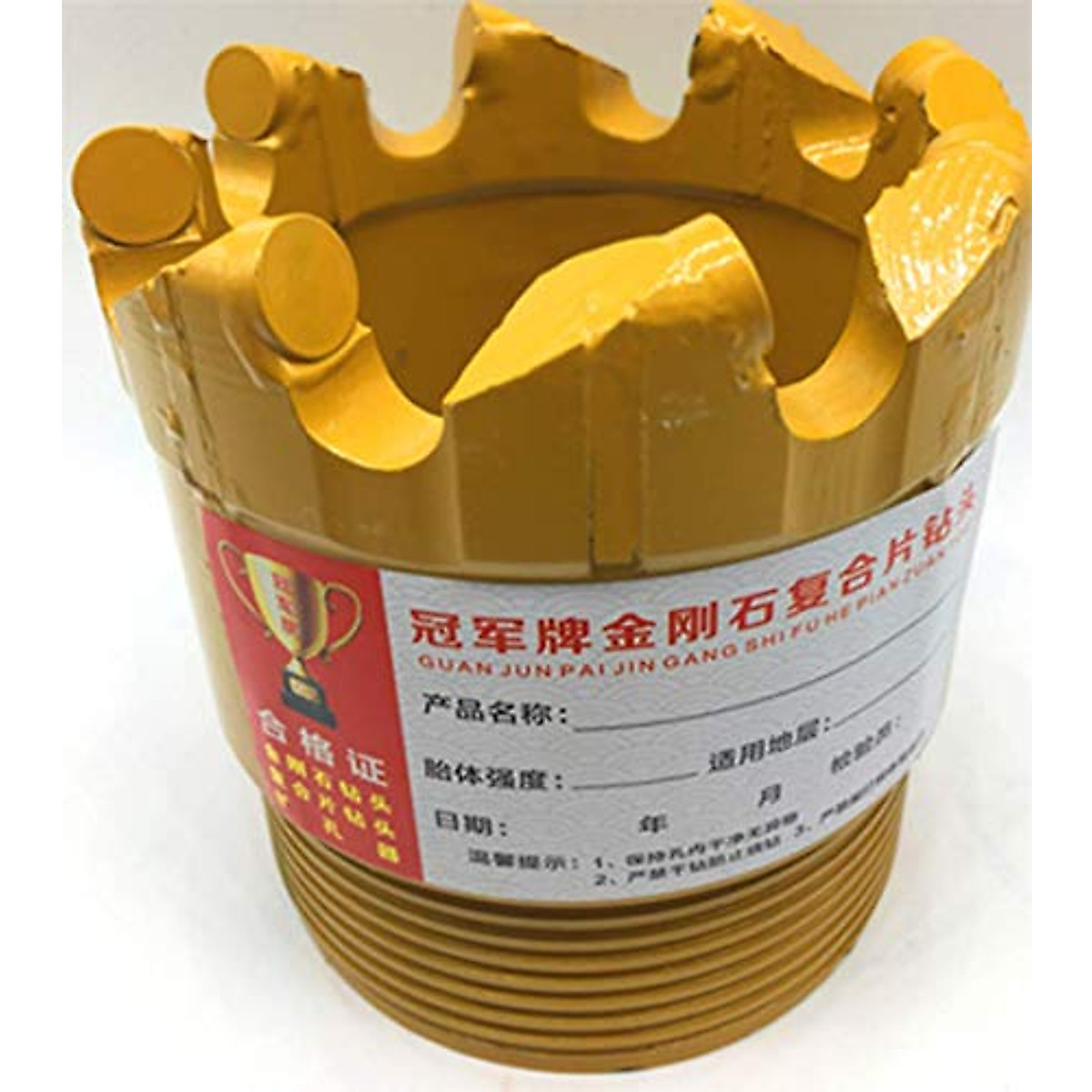 LANTAO Coreless Drill Bit Well Drilling PDC Drag Bit for Mining Drilling Bit Geological Exploration Coal Mining (diametor 75mm)