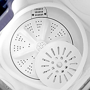 Giantex Washing Machine, Twin Tub Washer and Dryer Combo, 20Lbs Capacity (12Lbs Washing and 8Lbs Spinning), Compact Portable Mini Laundry Washer for Apartment, Semi-Automatic, Inlet and Drain Hose