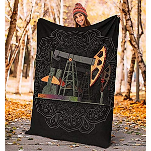 Generic Personalized Oilfield Man Blanket Super Soft and Warm Birthday New Year Winter Gift All Season Throw Blanket for Sofa Bed, Outdoor, Hotel and Home, Small/Medium/Large/X-Large