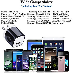 Wall Adapter 10 Pack,UorMe 1A 5V Single Port Charger Power USB Plug Charging Cube Block Box Compatible iPhone 14 13 12 SE 11 X, Galaxy S23 Ultra S22 S21 FE S10e S9 A13 A23 A21 A03s A71 A51 A31 Note20