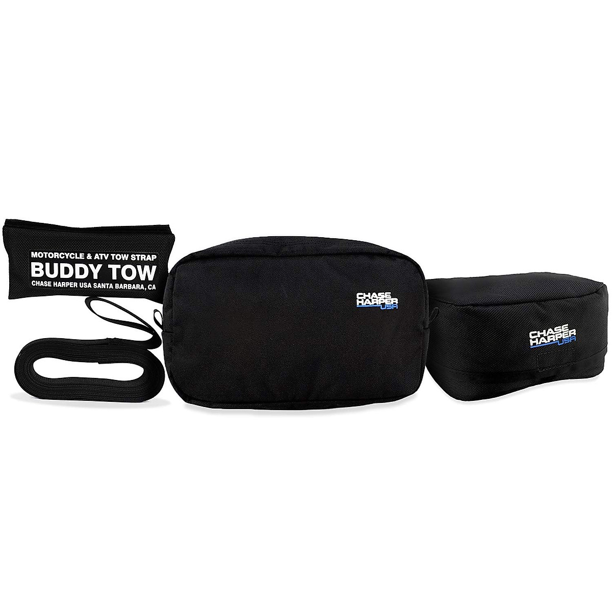 Chase Harper USA 9100 - Buddy Tow - Tough Military spec Nylon Webbing (1785 lb. Test) 12' x 1" - Black