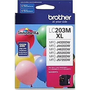 Brother LC-203 OEM Magenta High Yield Cartridge Part # LC203M, Brother MFC-J4320/ J5520/ J5720 Printers