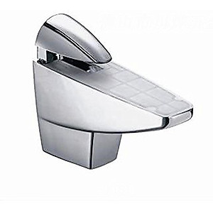 XVL 14-Inch Bathroom Glass Shelf, Chrome GS3004B