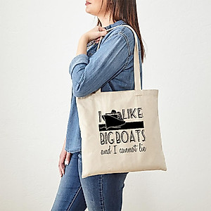 CafePress I Like Big Boats Tote Bag Canvas Tote Shopping Bag