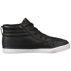 The Children's Place,Baby-Boys,Mid Top Sneaker,and Toddler Uniform Hi Top Sneakers,Black,5 Big Kid