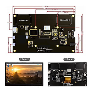 ELECROW 7 Inch Monitor 1024x600 Portable Touchscreen Monitor for Laptop Compatible with Raspberry Pi Banana Pi Jetson Nano Computer