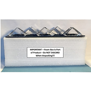 ClearlyFrozen High Capacity (10 x 2 Inch) Home Clear Ice Cube Tray/Ice Cube Maker