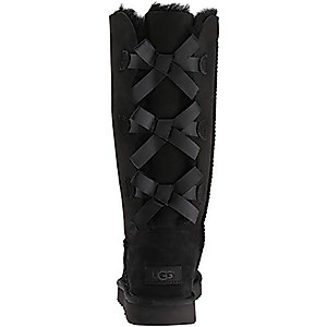 UGG womens Bailey Bow Tall Ii Boot, Black, 9 US