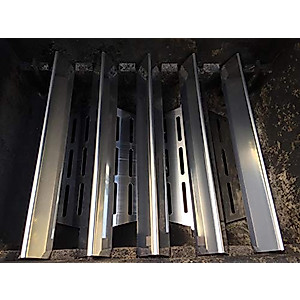 GasSaf 17.5" Set of 5 Stainless Steel Flavorizer Bars Replacement for Weber Genesis 300,E310,S310,E330,EP310,EP320,EP330,S310,S330 Series Grill(17.5" x 2.25" x 2.375")