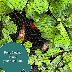 Bird Netting for Garden - 13 x 40 FT Heavy Duty Anti Bird Netting Mesh with Ties and Landscape Staples for Vegetable, Fruit Trees & Other Plants, Lasting Against Birds Deer Squirrels and Poultry