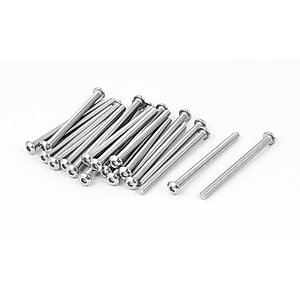 uxcell M3 x 40mm Stainless Steel Button Head Socket Cap Screw 25Pcs