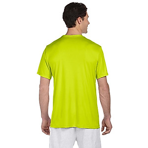Hanes 4 oz. Cool Dri T-Shirt, Large, SAFETY GREEN