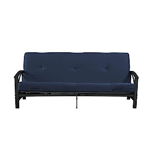 DHP 6" Microfiber Futon Mattress Sofa Bed, Full, Blue