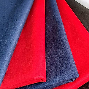 Quilting Fabric Misscrafts 8pcs Craft Fabric 18" x 22" 100% Cotton Bundle Squares Fat Quarters Multicolored for Patchwork DIY Sewing Scrapbooking Red Blue Black White