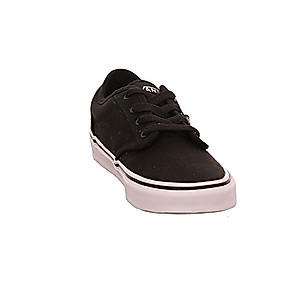 Vans Low-Top Sneakers Atwood Trainers, Canvas/Black/White, 3 US Unisex Big Kid
