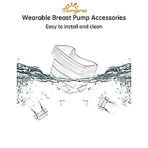 Mumgaroo Hands Free Breast Pump Accessories, Silicone Diaphragm * 1 and Duckbill Valve * 2 for Mumgaroo Wearable Breast Pump, Also Compatible with Momcozy M1, MomMed S18/S21, MISSAA S18/S21