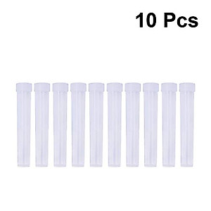 Embroidery Needle Tube Needle Tube Organizer Transparent Bottle Accessaries for Knitting Cross Embroidery Needle Accessories 10pcs ( 60 ) Plastic Needle Container