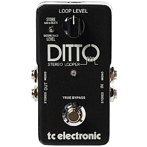 TC Electronic DITTO STEREO LOOPER Highly Intuitive Looper Pedal with Stereo I/O and Loop Import/Export