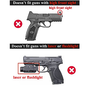 Multi-Fit Gun Holster Fits 80+ Pistols, OWB Tactical Holster for Glock/Sig Sauer/CZ/Ruger/Springfield/Beretta/S&W M&P/1911/Taurus/HK/CZ/Walther, 360° Adjustable Open Carry Holster - Right Handed