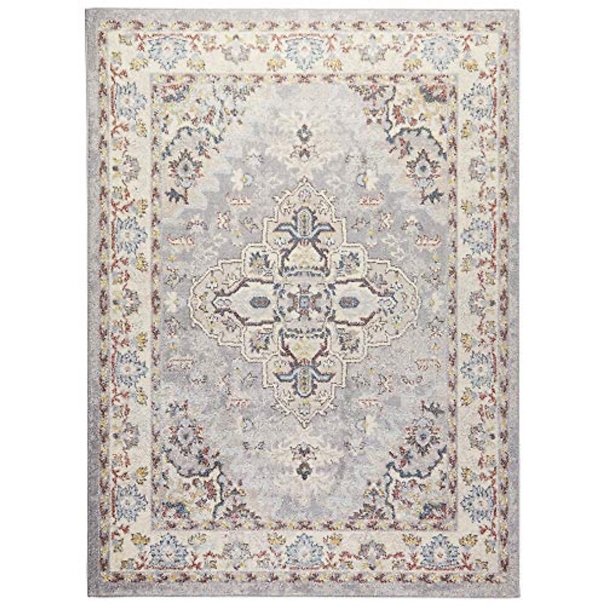 Home Dynamix Venice Loreta Area Rug, Grey/Ivory, 7'10"x10'2"
