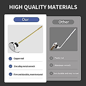 Ullnosoo TOTO Toilet Handle Replacement Parts, for TOTO THU004-CP, Upgraded Copper Trip Lever for St701 Cst854 Cst884 Cst864L Cst863 Cst853, Side Mount Zinc Alloy Toilet Flush Handle