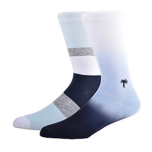 Roxy Women's 2-Pack Dip Dye Half Cushioned Crew Socks, Blue, One Size