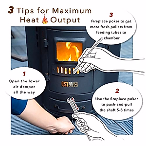 Q-Stoves Q-Flame Portable Wood Pellet Outdoor Heater, 106,000 BTU per hour, Eco-Friendly, for Patio, Backyard, Camping and Going Off-Grid