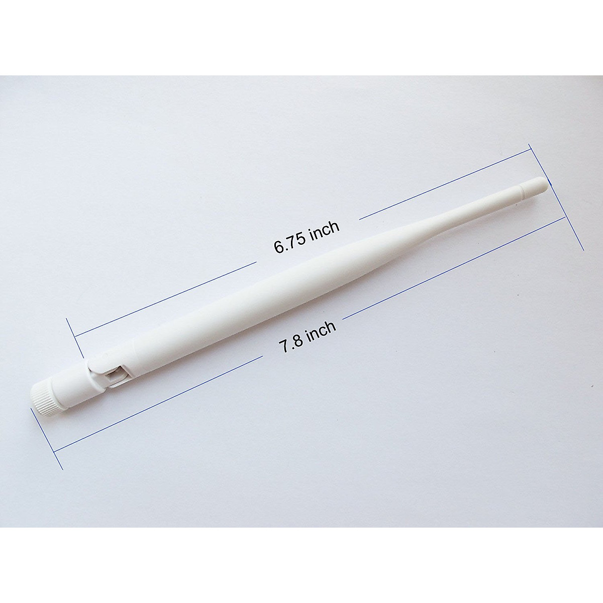 bestkong 2 Pcs 2.4GHz 5dBi Omni WiFi Booster SMA Male Antenna White Color for Wireless Router 8inch 20cm