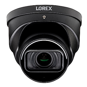 Lorex LNE9383 4K Nocturnal 4 Series IP Wired Dome Camera with Motorized Varifocal Lens and Listen-in Audio (Black)