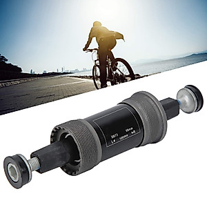 Alomejor Bike Bottom Bracket 68mm Bike Sealed Bottom Bracket Taper Metal Bearing for Mountain Bike with Screws (120mm)