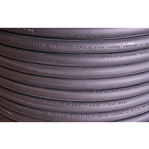 3/0 Gauge AWG - Flex-A-Prene® - Welding/Battery Cable - Black - 600 V - Made in USA (25 FEET)