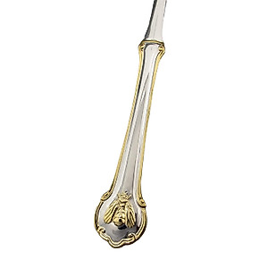 Wallace Napoleon Bee Gold 18/10 Stainless Iced Beverage Spoon (Set of Twelve)