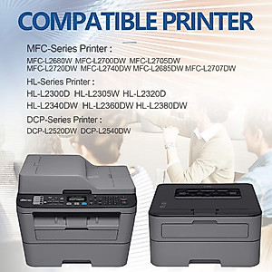 Toner Cartridge Replacement for Brother TN660 TN-660 TN630 TN-630 High Yield Used for MFC-L2700DW MFC-L2720DW; HL-L2305W HL-L2300D HL-L2340DW HL-L2380DW; DCP-L2540DW Series Printer- 3 Pack