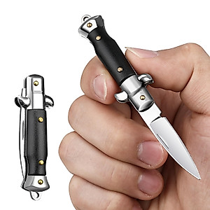 FUNBRO Small Pocket Knife, Cool Folding Knives Box Cutter, Mini EDC Knife with Unique Design, Little Tiny Knives for Every Day Carry, Small Gift for Women Men