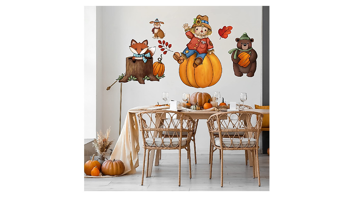 Festive 36-Piece Thanksgiving Bulletin Board Decor Set | Autumn Decorations