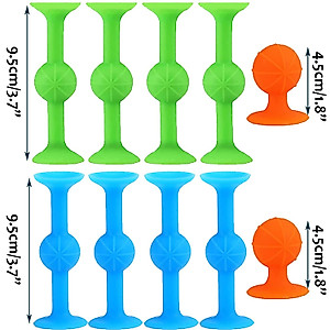 STOOSVIP 18 Pcs Suction Dart Cup Toys Games, Decompression Soft Silicone Dart Set Throwing Game, Darts for Indoor and Outdoor Competitive Games(Big Size)