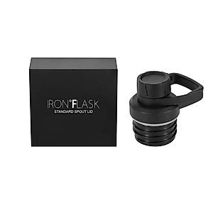 IRON °FLASK Spout Lid for Narrow Mouth, Simple Insulated Sports Water Bottles, Hydro Canteen Standard, Modern Chug Lid, BPA Free