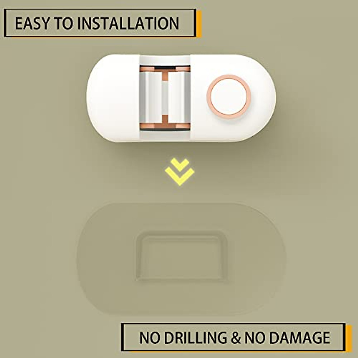 Domonic Home Broom Holder Wall Mount Self Adhesive, Broom and Mop Holder with Hooks, Heavy Duty Broom Storage Tool Racks for Home, Kitchen, Garden, Garage, Laundry Room, Grey