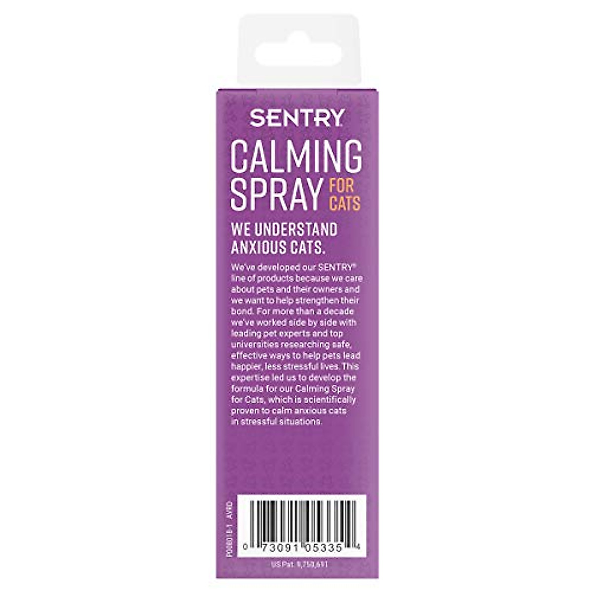 SENTRY PET Care Sentry Calming Spray for Cats, Uses Pheromones to Reduce Stress, Easy Spray Application, Helps Cats with Separation, Travel, Loud Noises, and Anxiety, Packaging May Vary