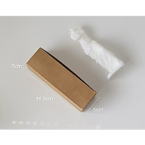 Venus Statue Scented Candle,120G Aroma Soy Wax Decorative Candle for Table Photo Prop Birthday Gift,Prefect for Meditation Stress Relief Mood Boosting Bath Yoga (White)