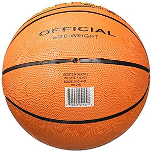 MARTIN SPORTS Rubber Basketball, Orange, Official