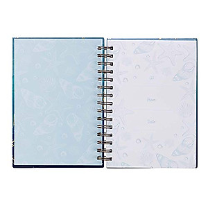 Christian Art Gifts Inspirational Journal Be Still Blue 192 Ruled Pages, Large Hardcover Notebook, Wire Bound