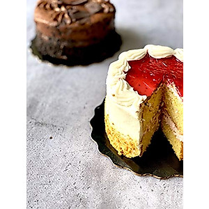 The Baker Celebrations Combo Pack 6 inches Cake Circle Boards Black White Gold (15)